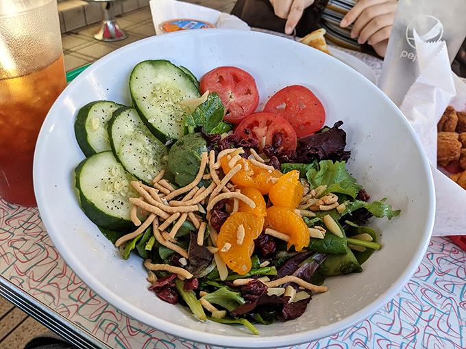 This isn't just a salad—it's a Mediterranean vacation on a plate, where cucumbers and tomatoes get their moment in the spotlight.
