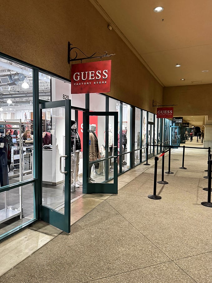 Guess what? You'll find yourself standing in line for this iconic brand, wondering if those jeans really are 60% off or if you're hallucinating.