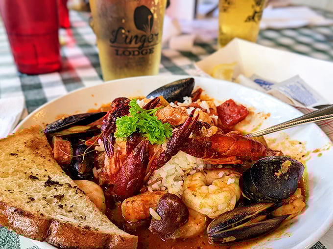 Seafood heaven in a bowl! This hearty gumbo bursting with crawfish, mussels, and shrimp is what happens when the ocean decides to throw a party on your plate.
