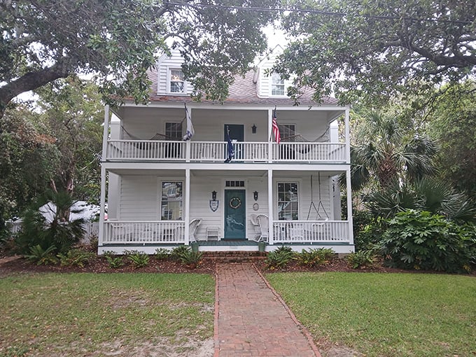 This classic coastal home with double-decker porches isn't just architectural eye candy—it's living history with a breeze.
