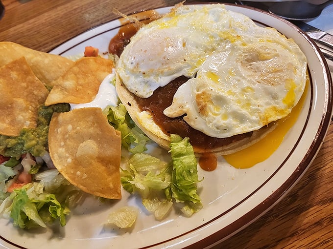 Huevos Rancheros that bridge cultures and satisfy cravings – eggs and tortillas having the most delicious conversation on your plate.