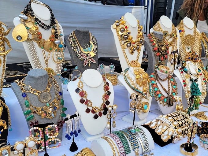 Jewelry that puts modern mall offerings to shame. Each necklace here has lived a life before potentially adorning your neckline.