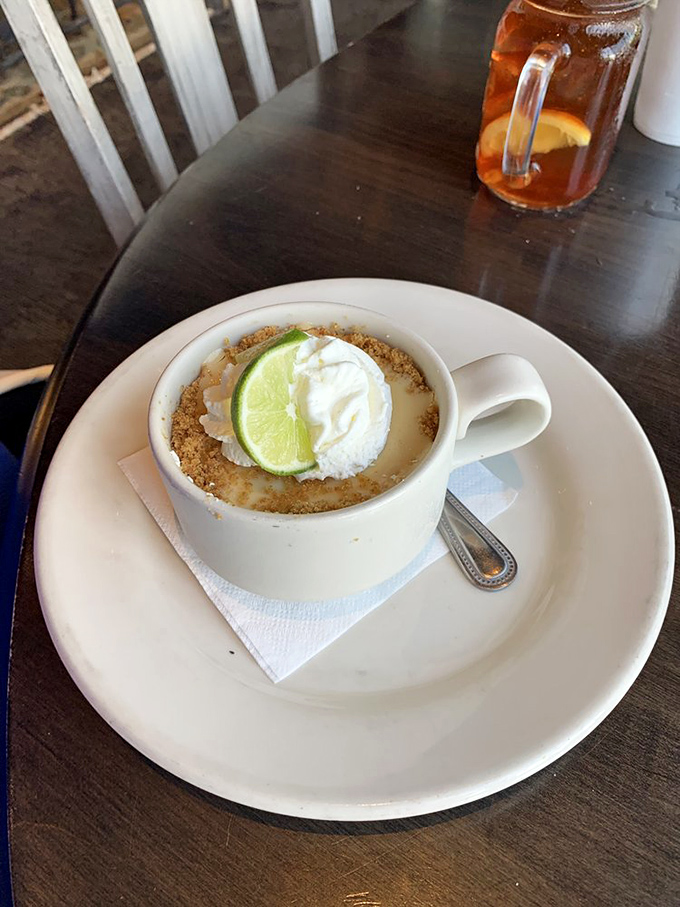 Key Lime Pie that transports you straight to the Florida Keys—while you're sitting in Missouri. That lime slice isn't garnish, it's an exclamation point!