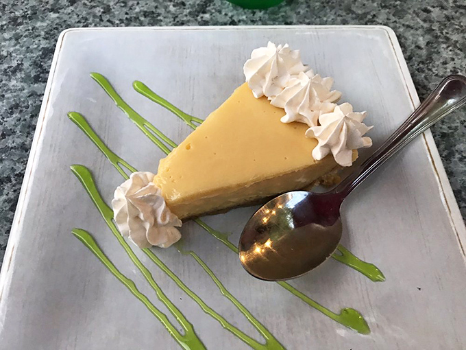 Key lime pie that strikes that perfect balance between sweet and tart—like Florida sunshine in dessert form.