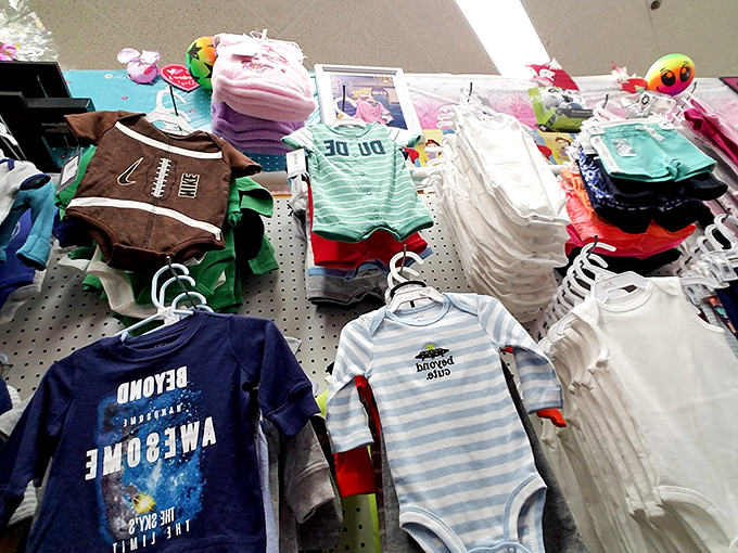Tiny clothes for tiny humans at not-so-tiny savings. From football onesies to "awesome" tees, childhood fashion has never been more affordable.