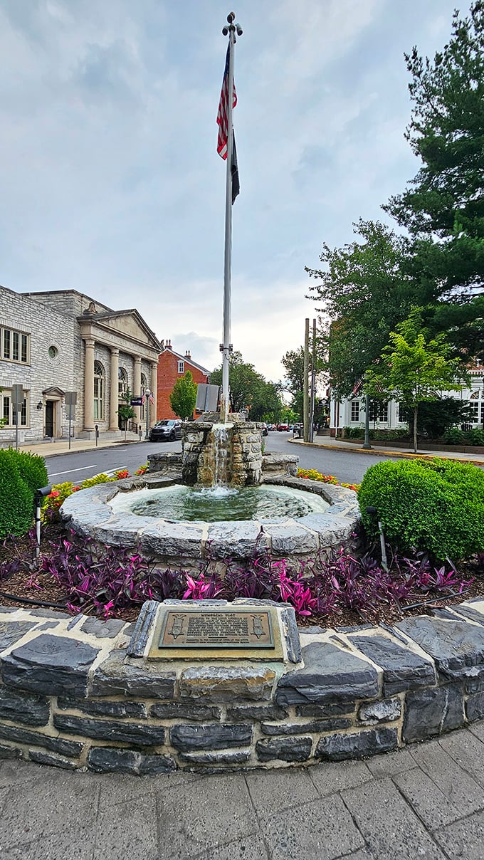 Lititz Spring Park's fountain has been the town's gathering spot for generations, still bringing people together today.