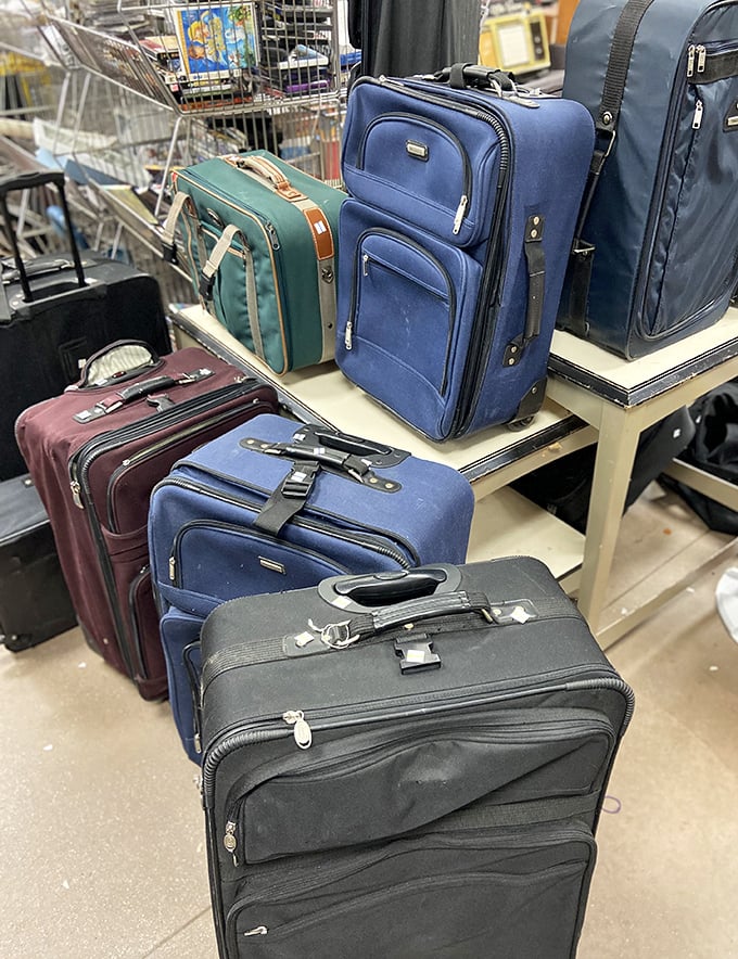 Luggage with more travel stories than your uncle after three glasses of wine. Ready for your next adventure!