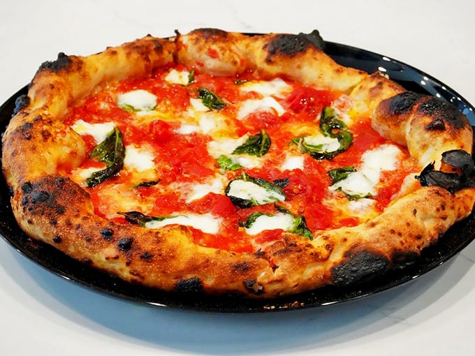 The Margherita pizza—pizza in its purest form. Like a perfect pop song, it proves simplicity is the ultimate sophistication.
