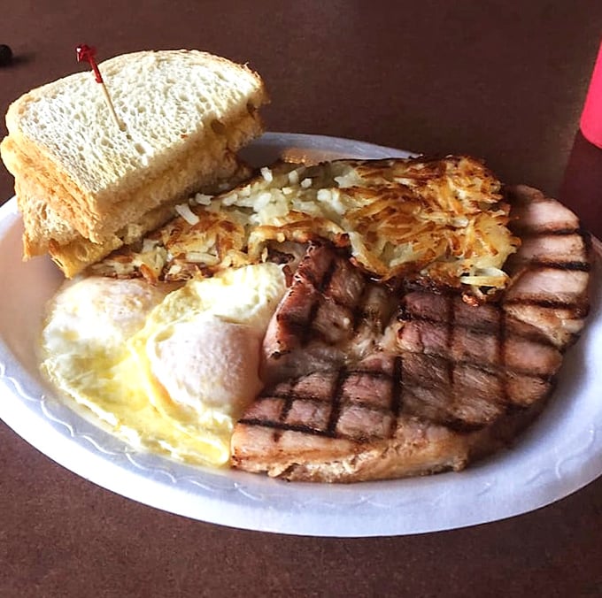 The breakfast plate that answers the eternal question: "Why choose between sweet and savory when you can have both?"