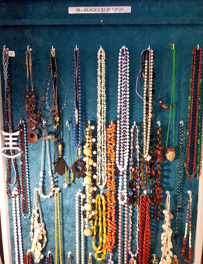 Treasure hunters, rejoice! These dollar necklaces prove that statement pieces don't need statement prices to turn heads at your next gathering.