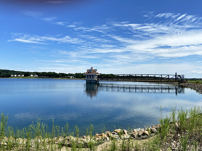 The Newark Reservoir isn't just practical infrastructure—it's where morning joggers nod hello and sunset views make you forget you're minutes from downtown.