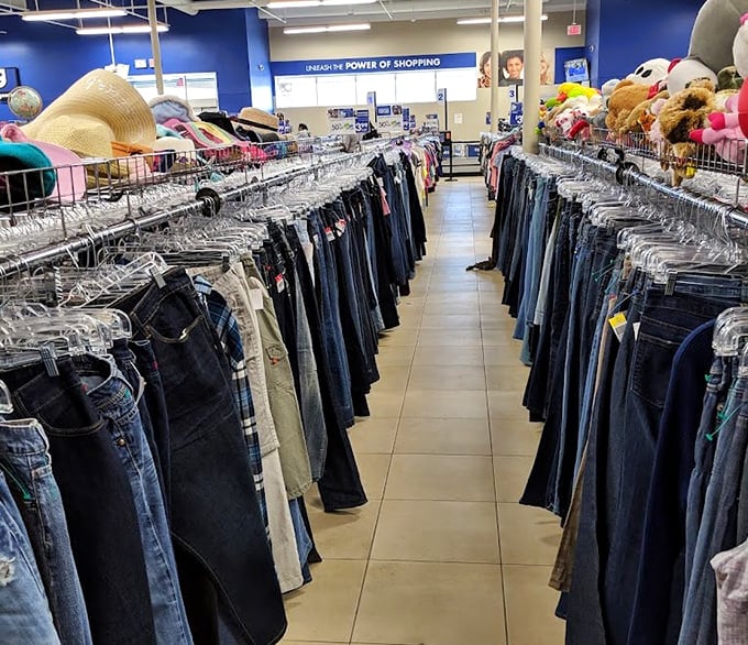 Denim for days organized by shade, because finding the perfect pair of jeans shouldn't require a trust fund.