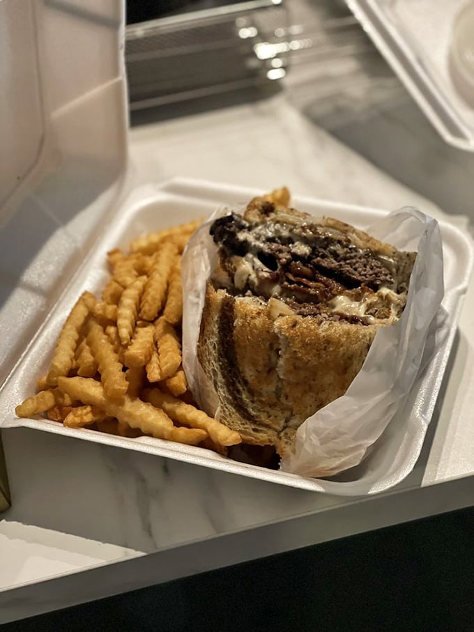 The patty melt – where beef meets bread in a relationship so perfect, it makes Romeo and Juliet look like casual dating.