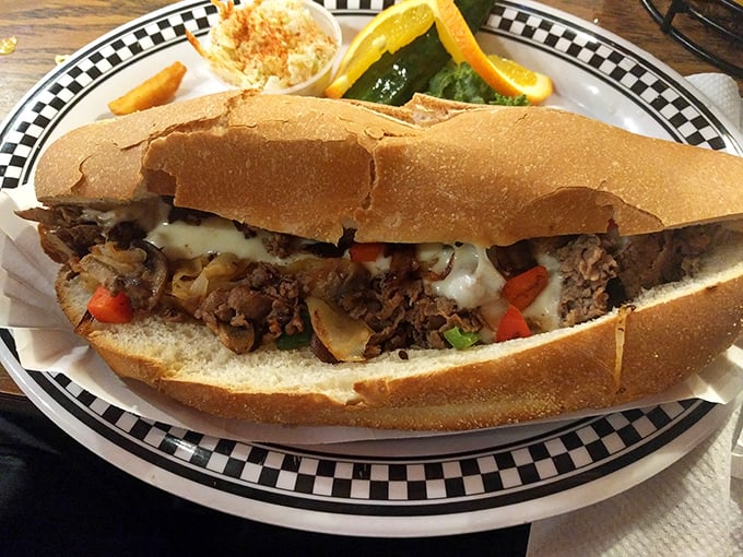 Philly cheesesteak, Florida style. This sandwich doesn't need the Liberty Bell to proclaim its greatness—the melted cheese does all the talking.