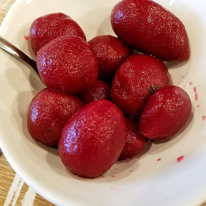 These aren't your supermarket pickled beets—they're ruby-red jewels of tangy-sweet perfection that convert even the most stubborn beet skeptics.