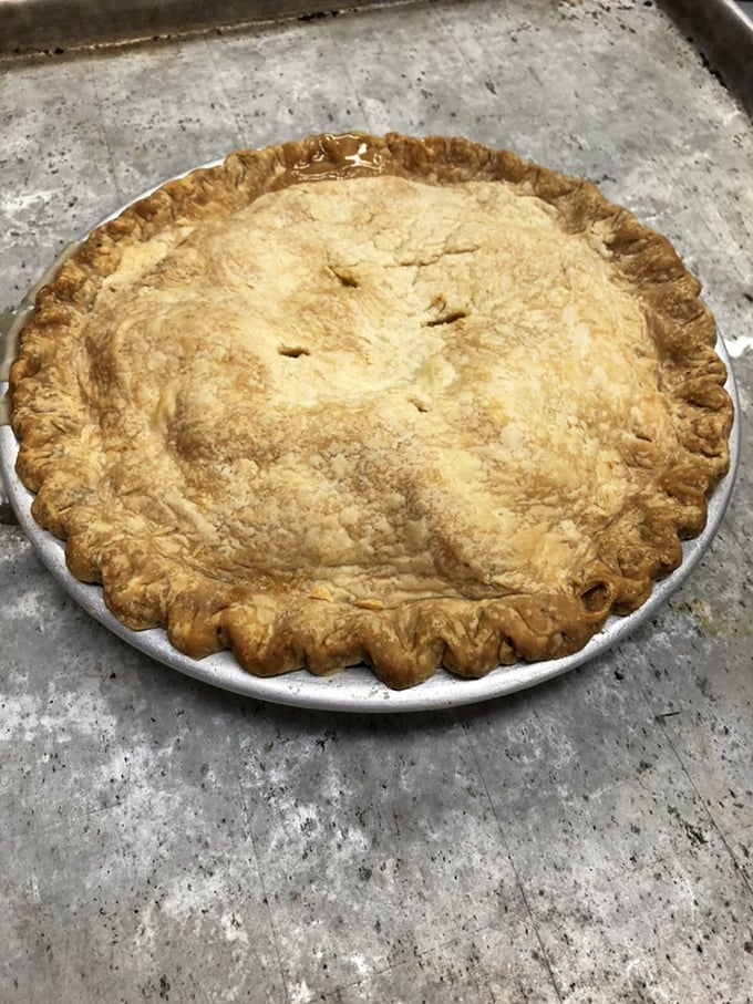 Not all heroes wear capes—some wear perfectly crimped crusts. This golden-brown pie looks like it could win a blue ribbon at any county fair in America.