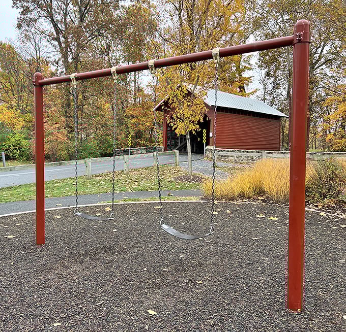 Even the playground designers knew: nothing beats playing within eyeshot of a historical treasure that makes grown-ups as giddy as kids.