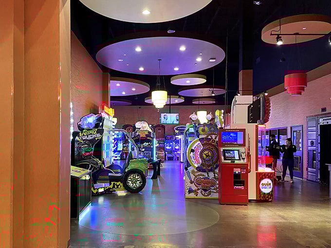 Premier Lanes proves intellectual towns still know how to play, with neon lights transforming bowling into a technicolor spectacle.