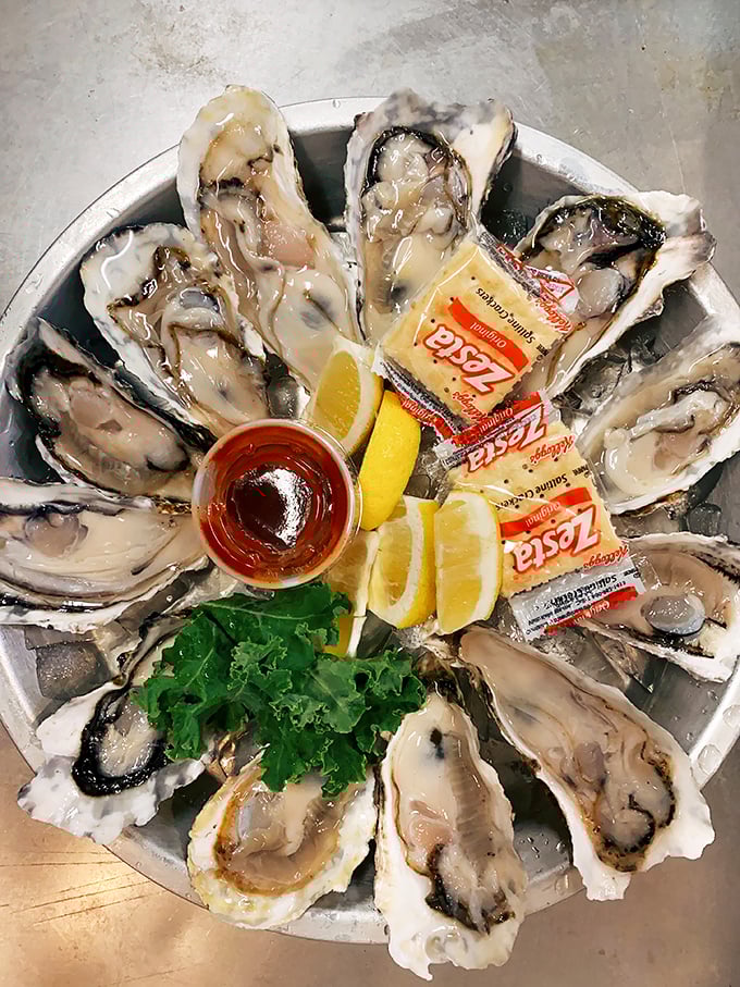 Fresh oysters on the half shell, served with classic accompaniments. Nature's perfect appetizer doesn't need much—just a squeeze of lemon and a moment of appreciation.