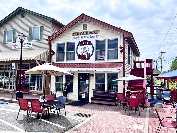 The Hole in the Wall isn't just a clever name – it's a local institution where burgers are served with a side of authentic mountain hospitality.