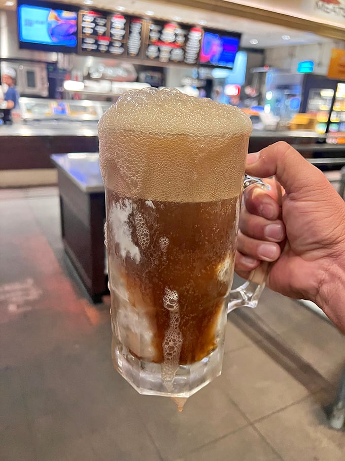 That frothy root beer float isn't just a drink; it's dessert in a glass and childhood nostalgia all at once.