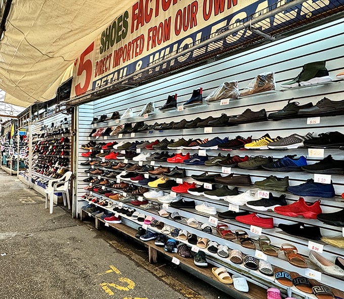 Sneakerheads, rejoice! This footwear paradise offers everything from practical walking shoes to fashion-forward kicks that would make your teenager suddenly want to be seen with you.