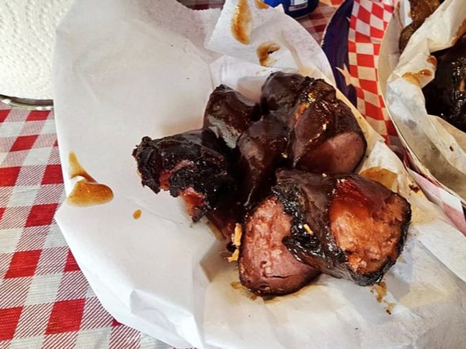 These burnt ends look like they've been kissed by smoke angels. The charred exterior protects the juicy treasure within – nature's perfect design.