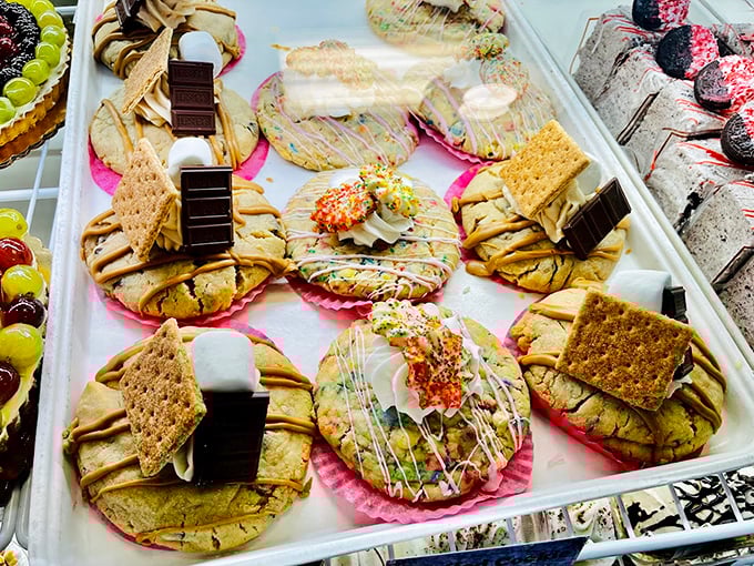 Cookie nirvana achieved! These stuffed masterpieces are what would happen if a cookie went to graduate school and came back with delicious life choices.