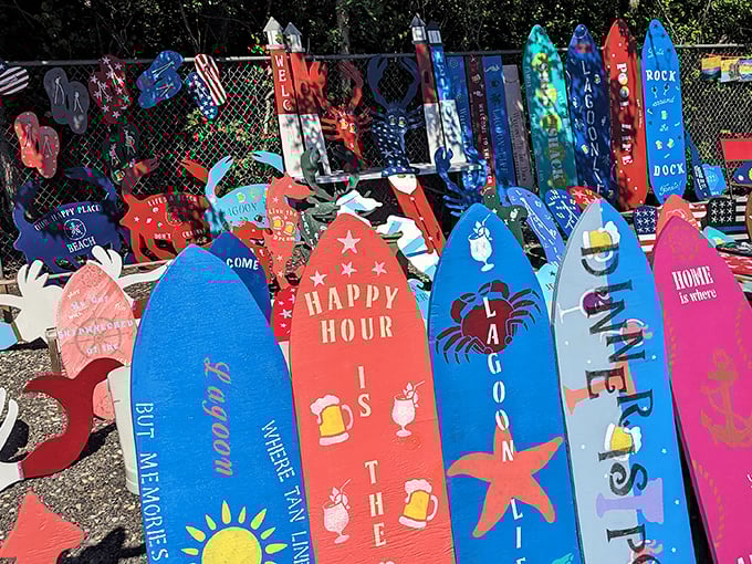 Beach-themed signs that scream "I'm not just a homeowner, I'm a personality!" Perfect for that shore house you're still saving for.