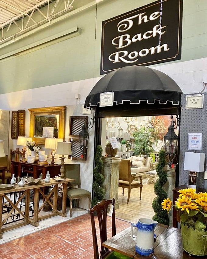 "The Back Room" sounds mysterious, but it's actually where interior designers go to find pieces that make clients say, "Where on earth did you find that?"