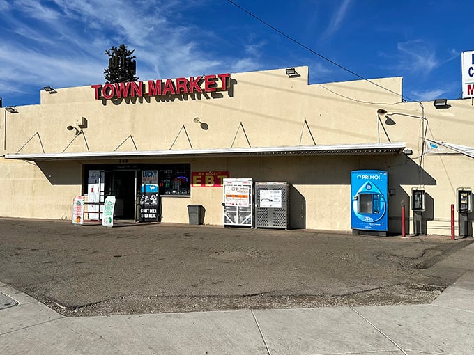 Town Market stands as a testament to no-frills shopping—where you're greeted by name, not an app notification about daily specials.