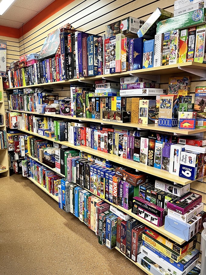 Board games and puzzles galore! Before Netflix and chill, there was Monopoly and family feuds—all preserved here for your nostalgic pleasure.