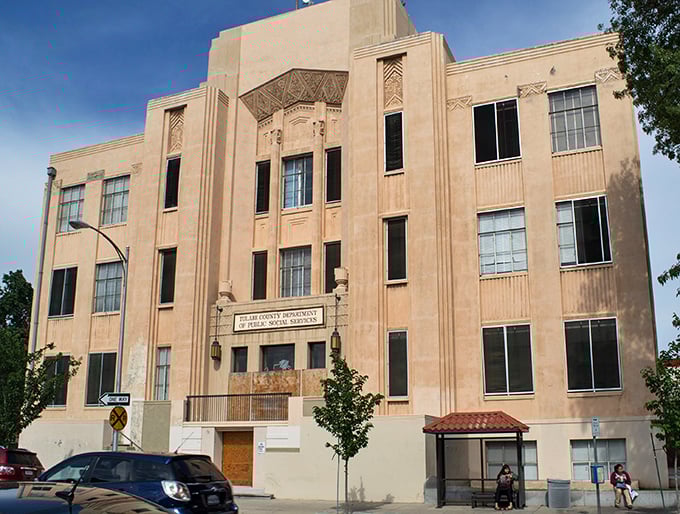 The Tulare County Courthouse showcases stunning Art Deco architecture that would cost a fortune to build today—much like Visalia's affordable housing market.