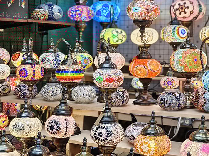 These Turkish mosaic lamps transform any room from "I live here" to "I've traveled the world and have stories to tell."