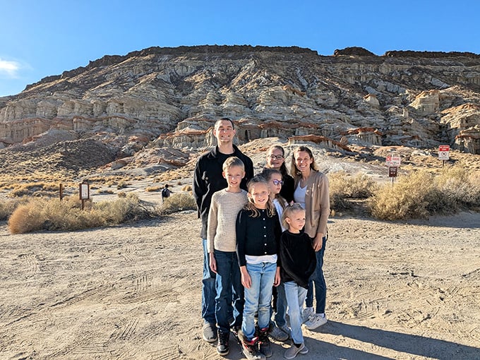 Family memories in the making against a backdrop that's been millions of years in preparation. Talk about setting the stage!