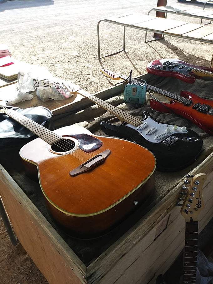 Six-string storytellers waiting for new hands to bring them to life—from weathered acoustics to electric dreams.