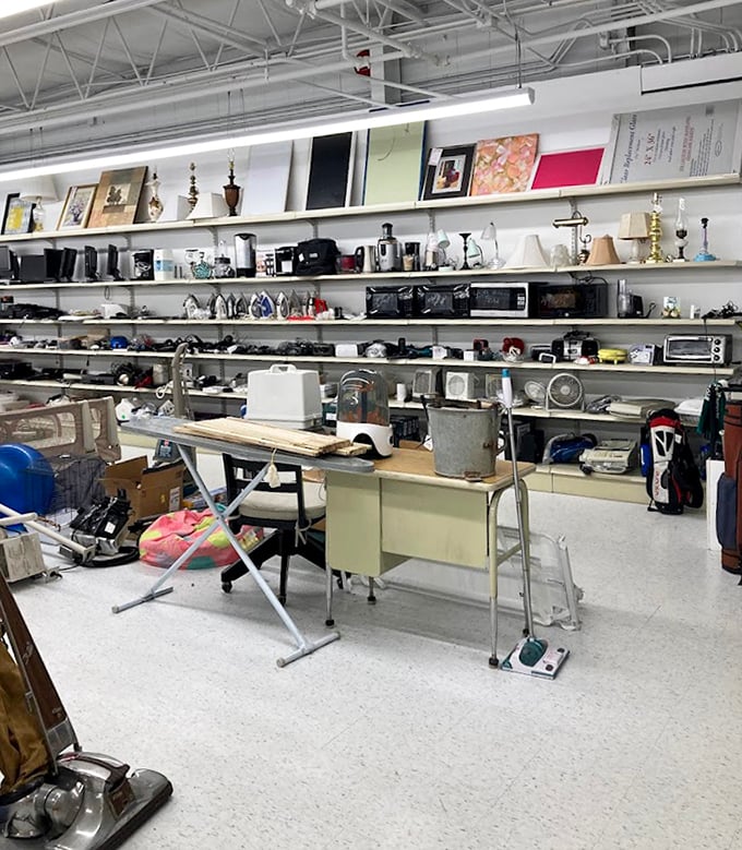 The appliance section – a museum of modern convenience where yesterday's must-haves become today's steals.