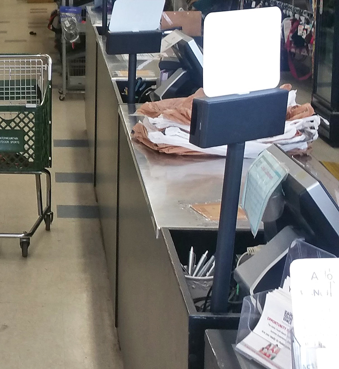 Where retail magic happens – the checkout counter that's witnessed thousands of "You won't believe what I just found!" moments.