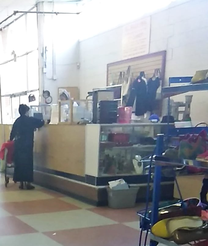 Behind every great thrift store is a checkout area where the magic moment happens—when you realize how little you're paying for so much.