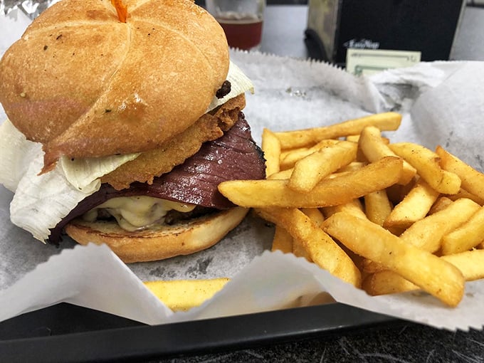 A sandwich and fries that remind you why simple pleasures endure. This isn't "deconstructed" or "reimagined"—it's just delicious, the way food should be.