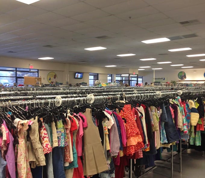 The children's section – where parents discover the true meaning of "they'll outgrow it before they wear it out."