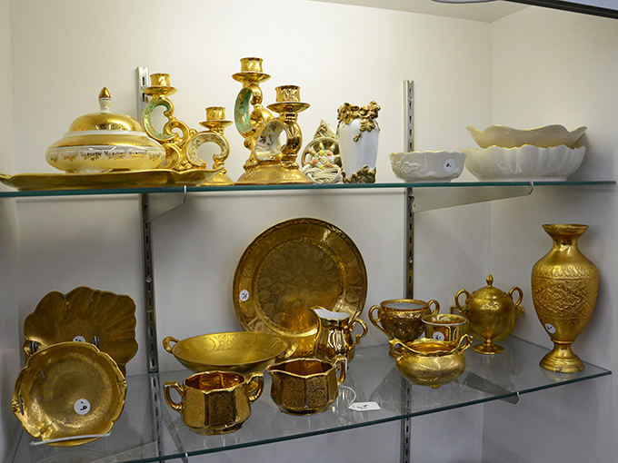 All that glitters actually might be gold—or at least gold-plated. This gleaming collection would make King Midas do a double-take.