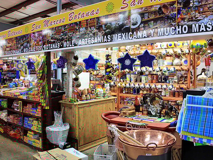 Colorful Mexican artesanías transform shopping into cultural exploration. That copper pot has probably seen more authentic mole than most restaurant kitchens!