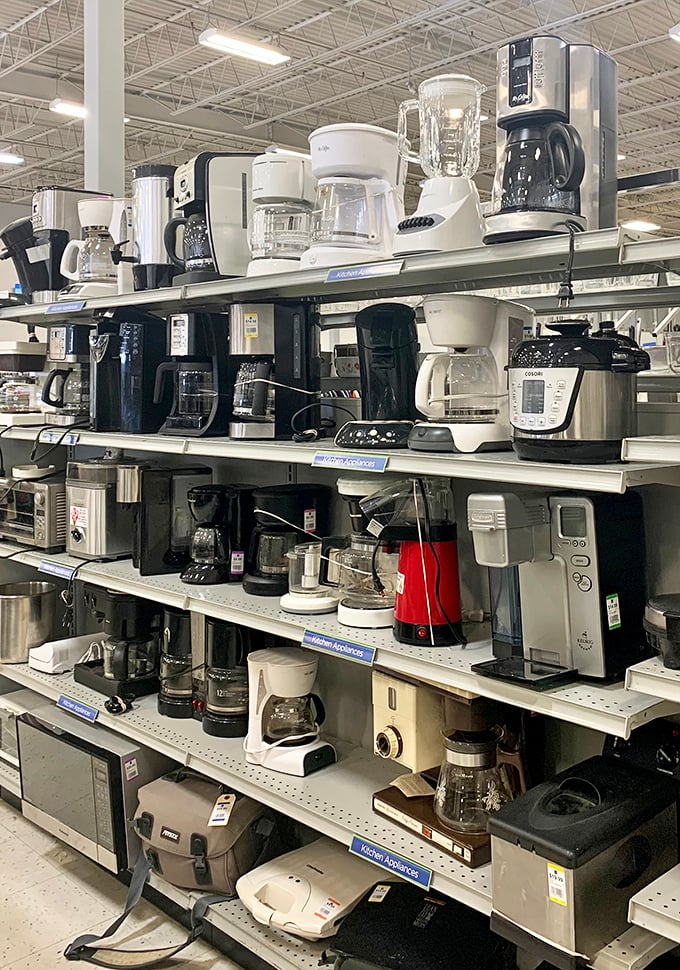 Coffee makers and kitchen appliances that whisper, "Yes, I was a hasty wedding gift someone regretted."