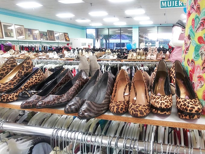 Leopard print paradise for your feet! These shoes have stories to tell—most involving cocktails, dancing, and "it seemed like a good idea at the time."
