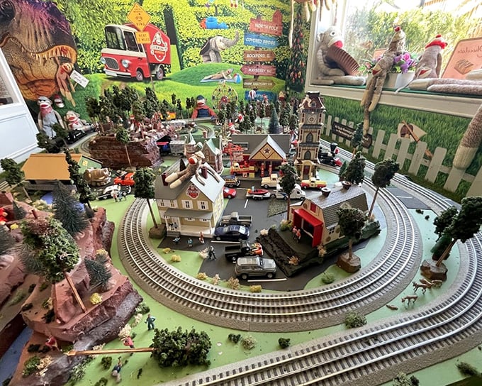 Not just monkey business—this intricate model train display shows the museum's commitment to creating entire worlds of wonder and whimsy.