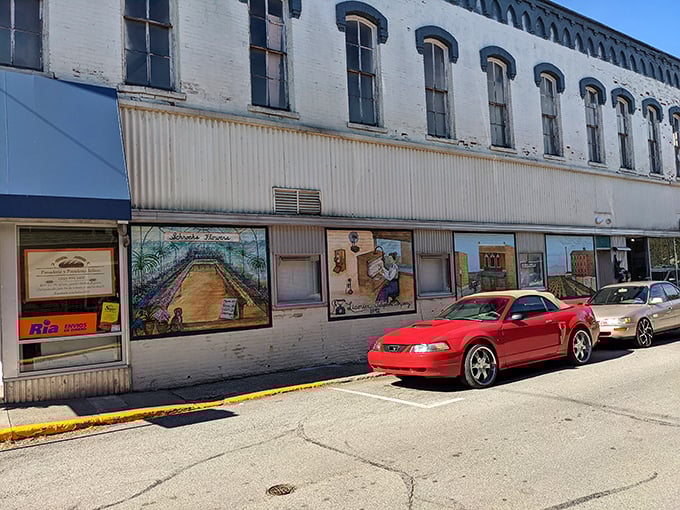 Murals tell Ligonier's story on downtown walls, turning everyday errands into accidental art appreciation sessions.