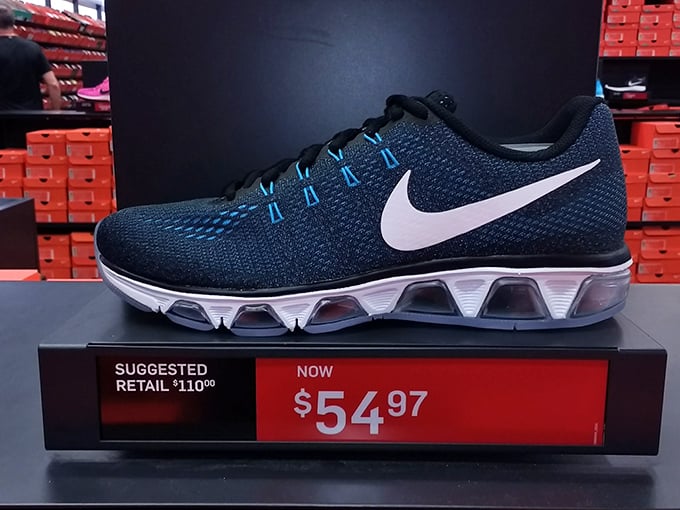 The price tag tells the real story—premium Nike running technology at nearly half off. Your wallet can finally keep pace with your feet.