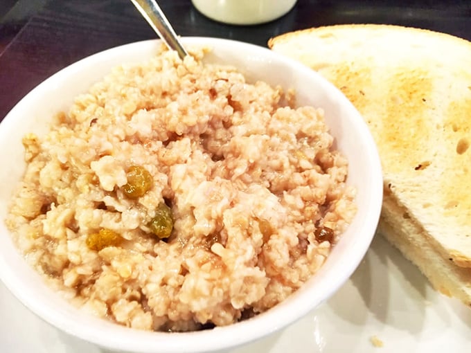 Oatmeal and raisins – breakfast's unsung dynamic duo, proving that sometimes the simple classics deserve their own spotlight.
