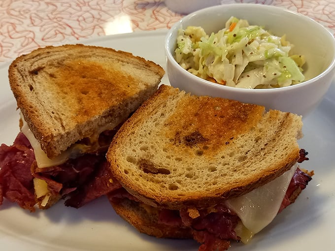 A pastrami sandwich this substantial makes you understand why some traditions refuse to fade into culinary obscurity.